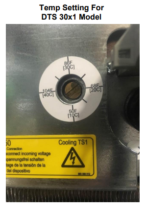 Adjusting the Enclosure Temperature Setting